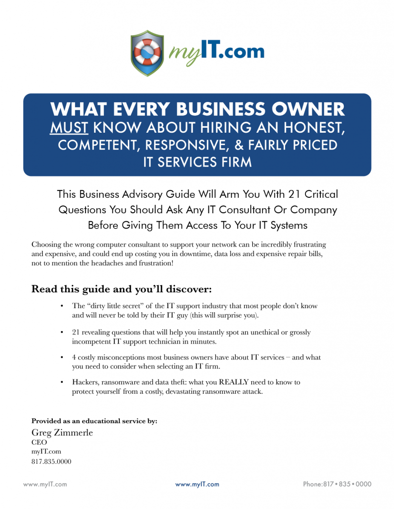 About Us | myIT.com in Bedford, TX | Dallas/FW